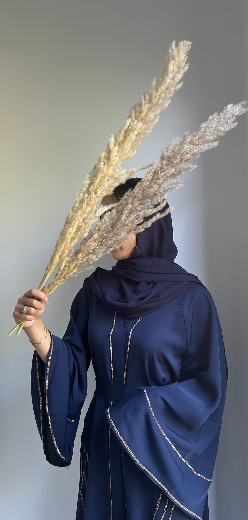 Nessa’s Nida Butterfly Abaya Collection- Navy Blue – Mystic Modest Wear